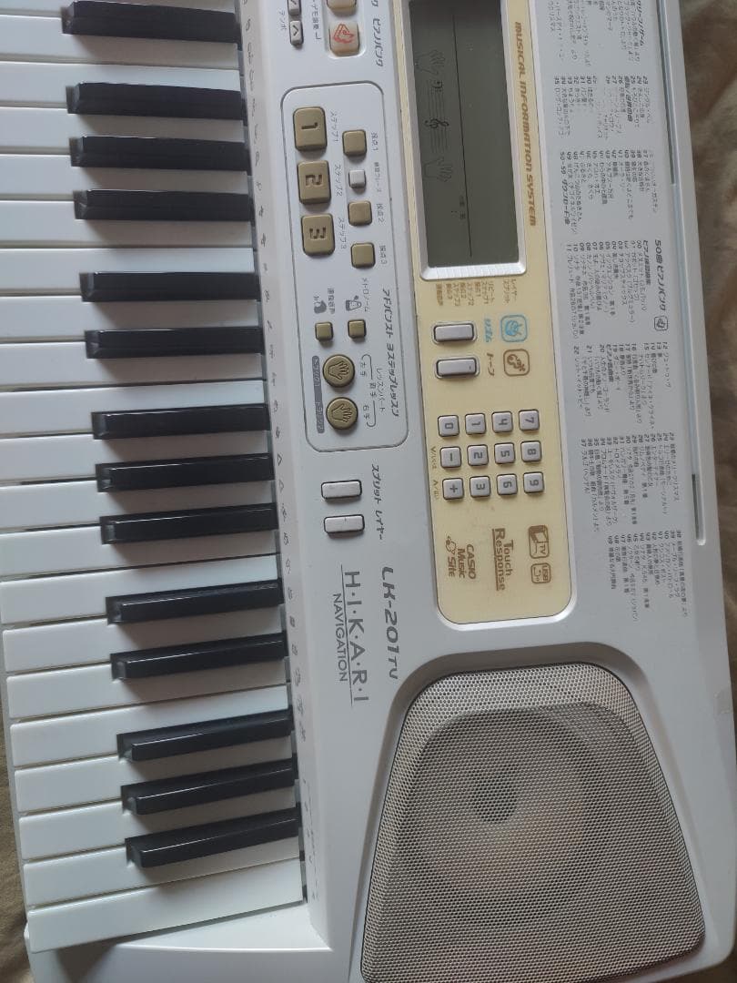 CASIO LK-201 TV鍵電子キーボード