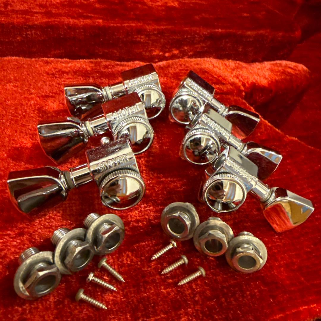 ギター ALLPARTS Grover Chrome Locking Tuners