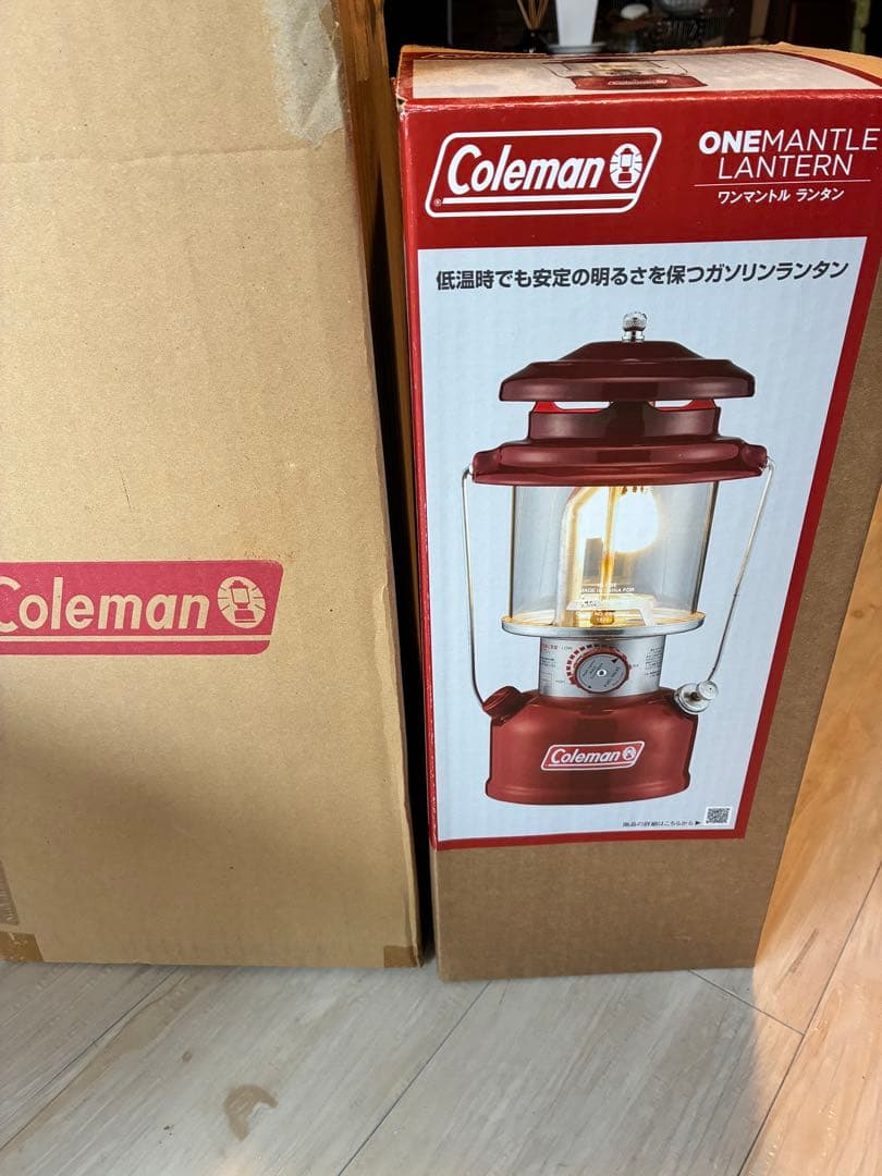 Coleman ワンマントルランタン　RED 赤　2022年11月製造