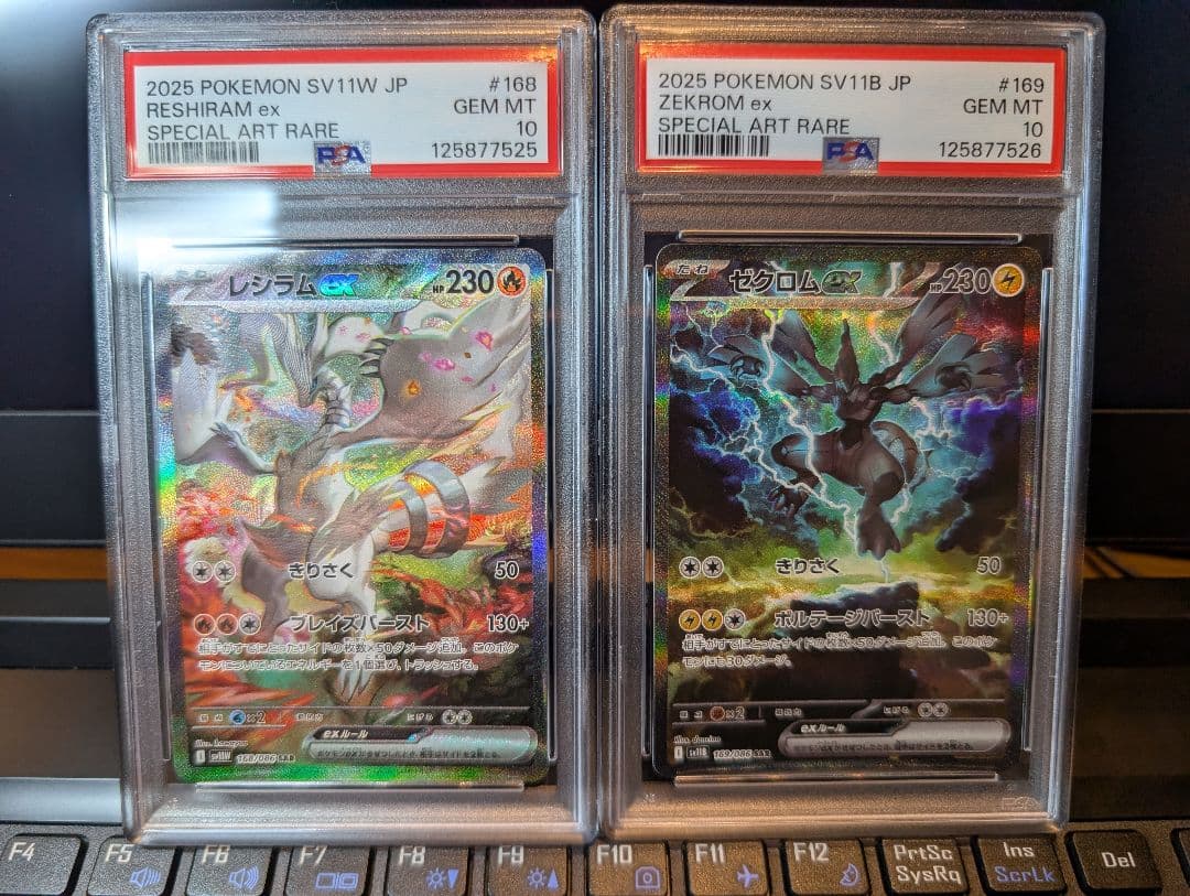PSA10 連番 ゼクロムex SAR レシラムex SAR ポケモンカード