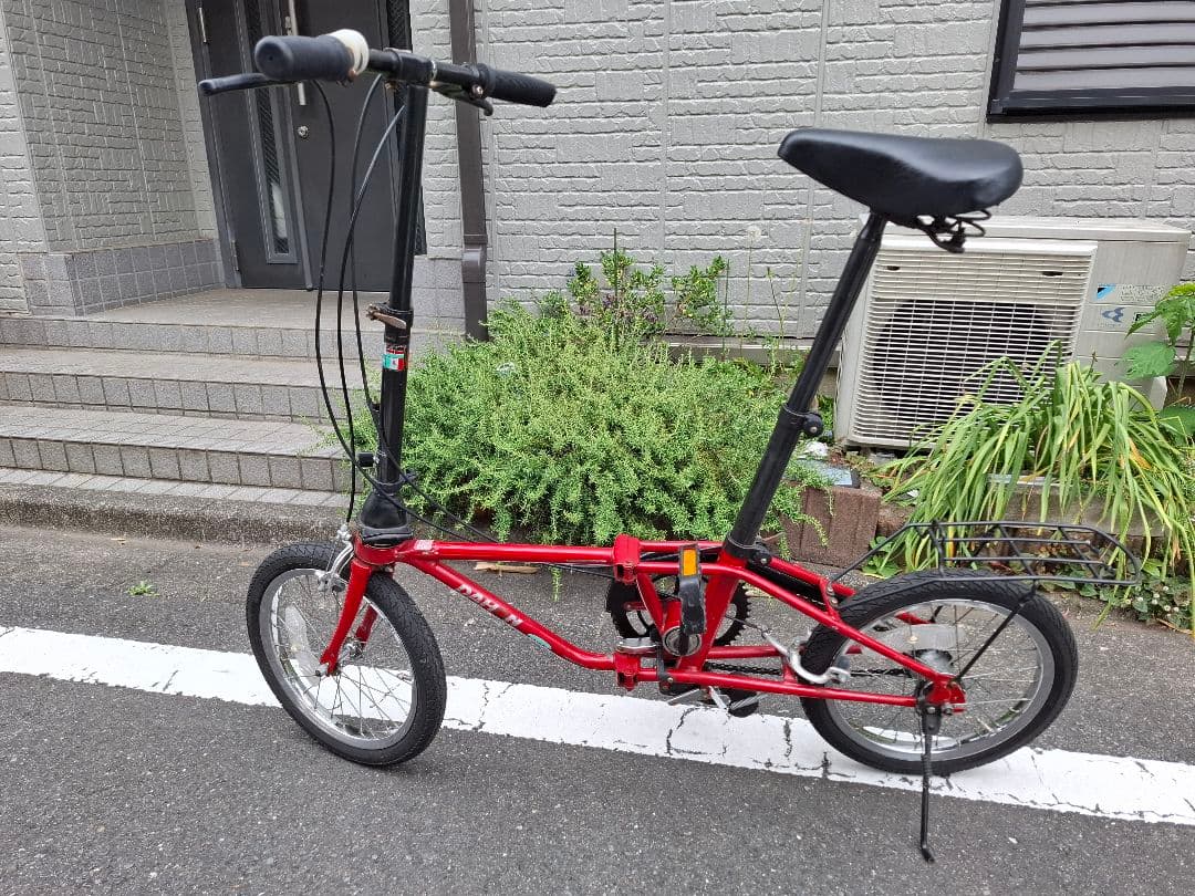 オールドDAHON 折りたたみ自転車 レッド