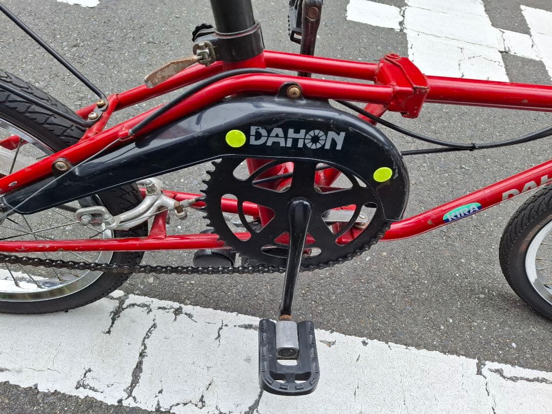 オールドDAHON 折りたたみ自転車 レッド