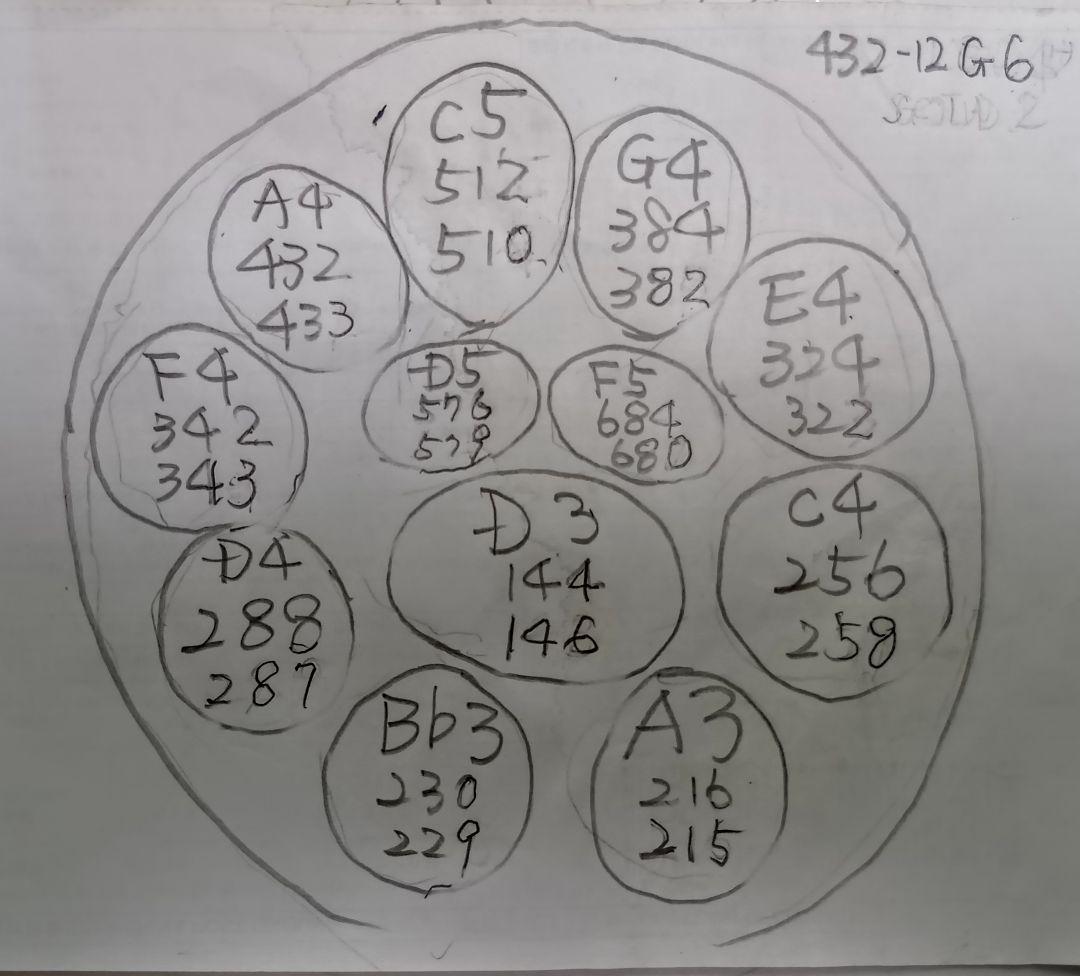 ハンドパン　56センチ 12音　A＝432Hz　Dマイナー 　品の良いゴールド