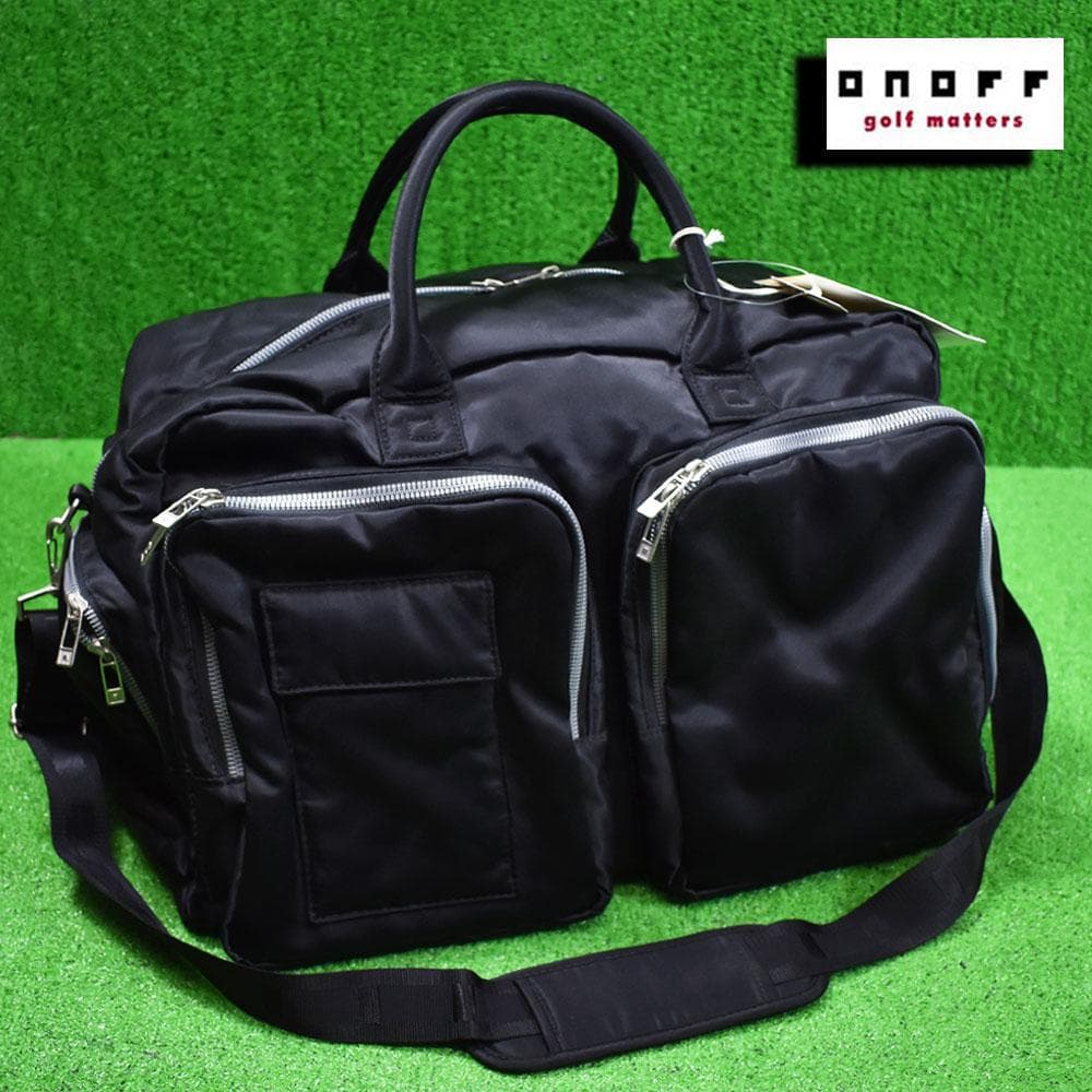 ONOFF/オノフ ゴルフ ボストンバッグ【ブラック】新品！