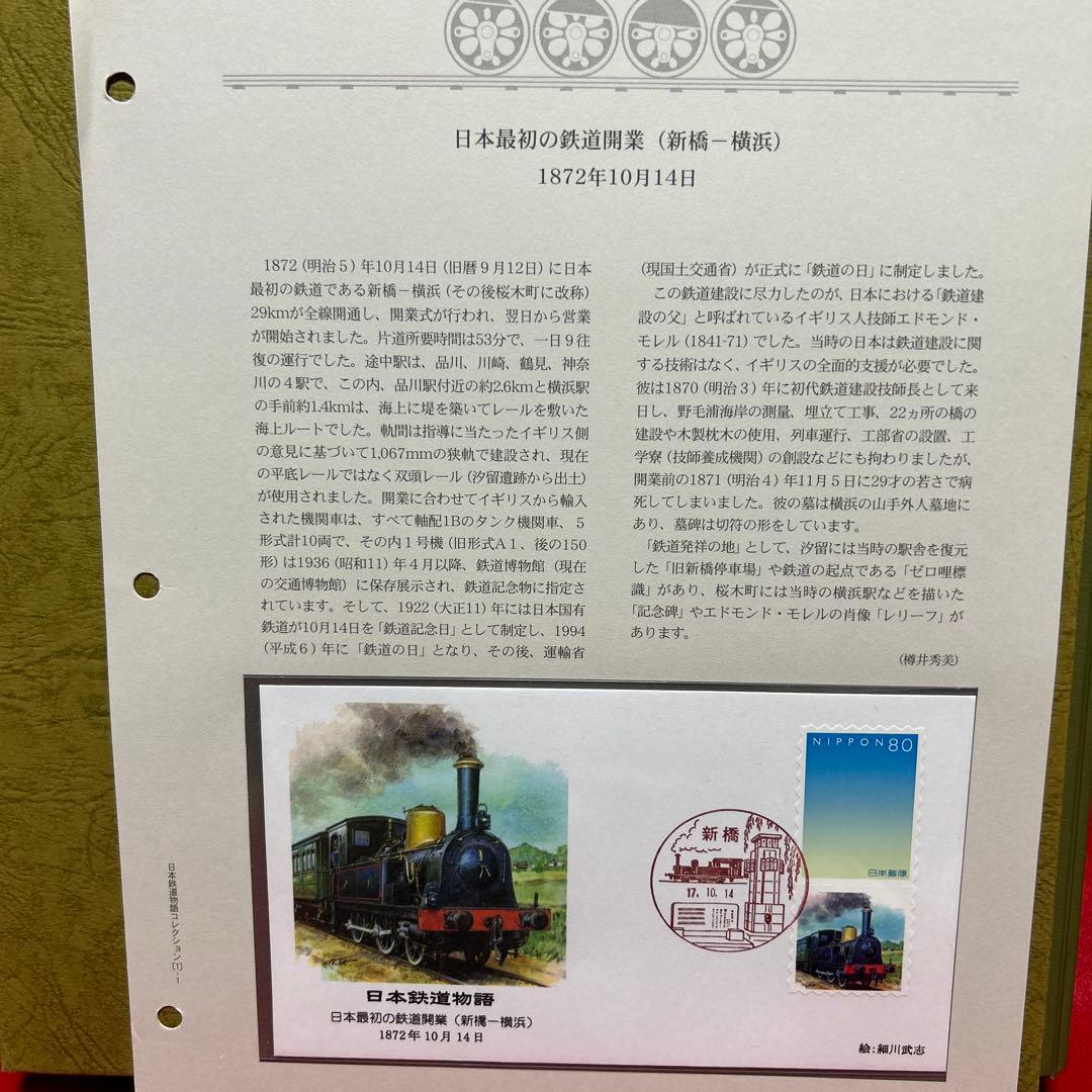 日本鉄道物語 コレクション 記念押印切手付き50封筒 完全レアセット　75%引