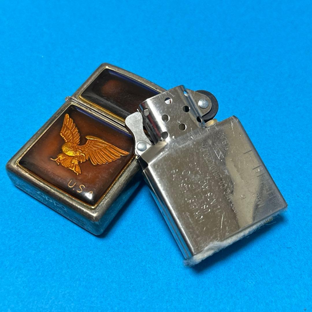 新品ビンテージ ZIPPO 鷲 メタル貼り 1999年型