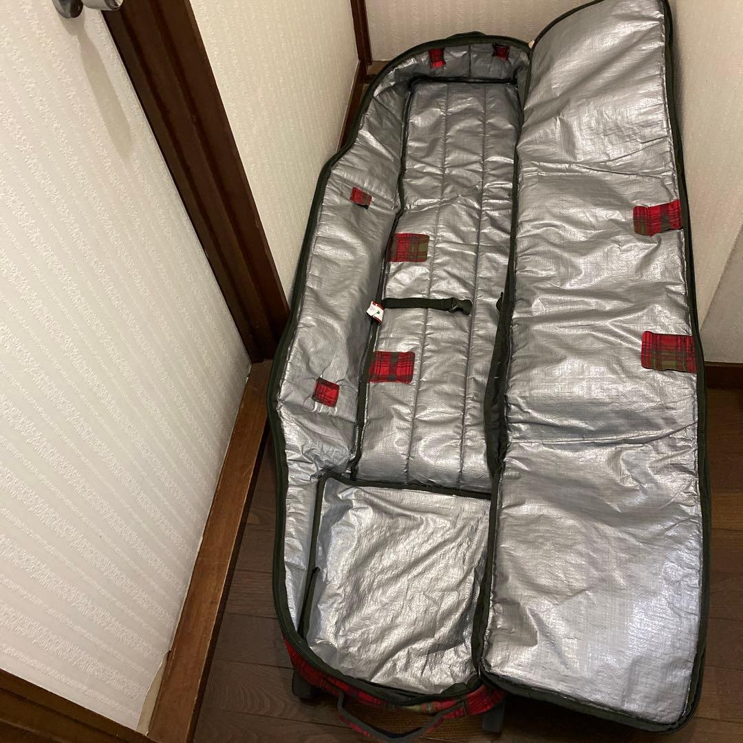 バートン Burton スノーボード ケース キャスター付156 赤系チェック柄