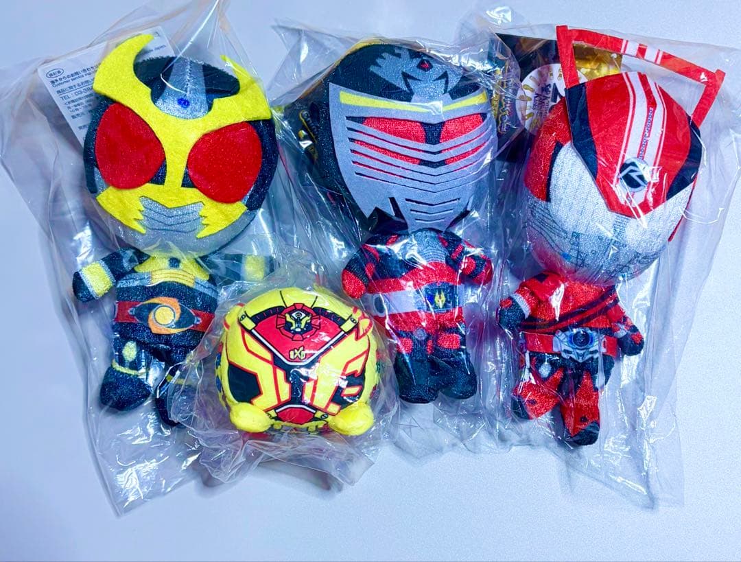 仮面ライダー　アギト　ドライブ 龍騎　Chibiぬいぐるみ 20周年　希少　特撮