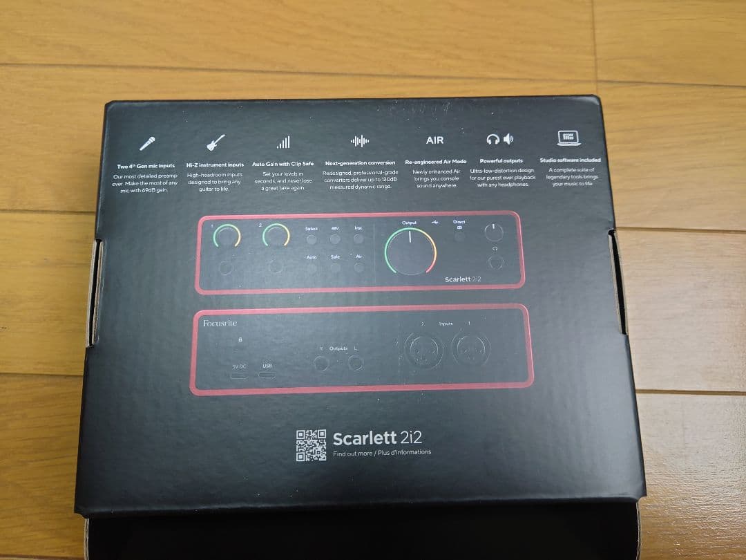 Focusrite Scarlett 2i2(gen.4) インターフェイス