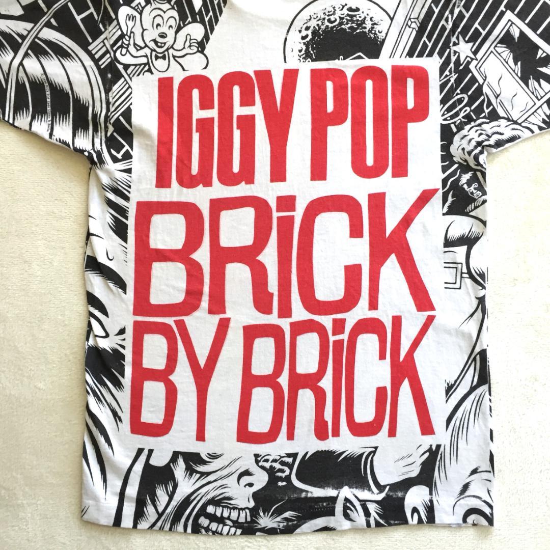 ビンテージ Iggy Pop Brick by Brick 総柄Tシャツ