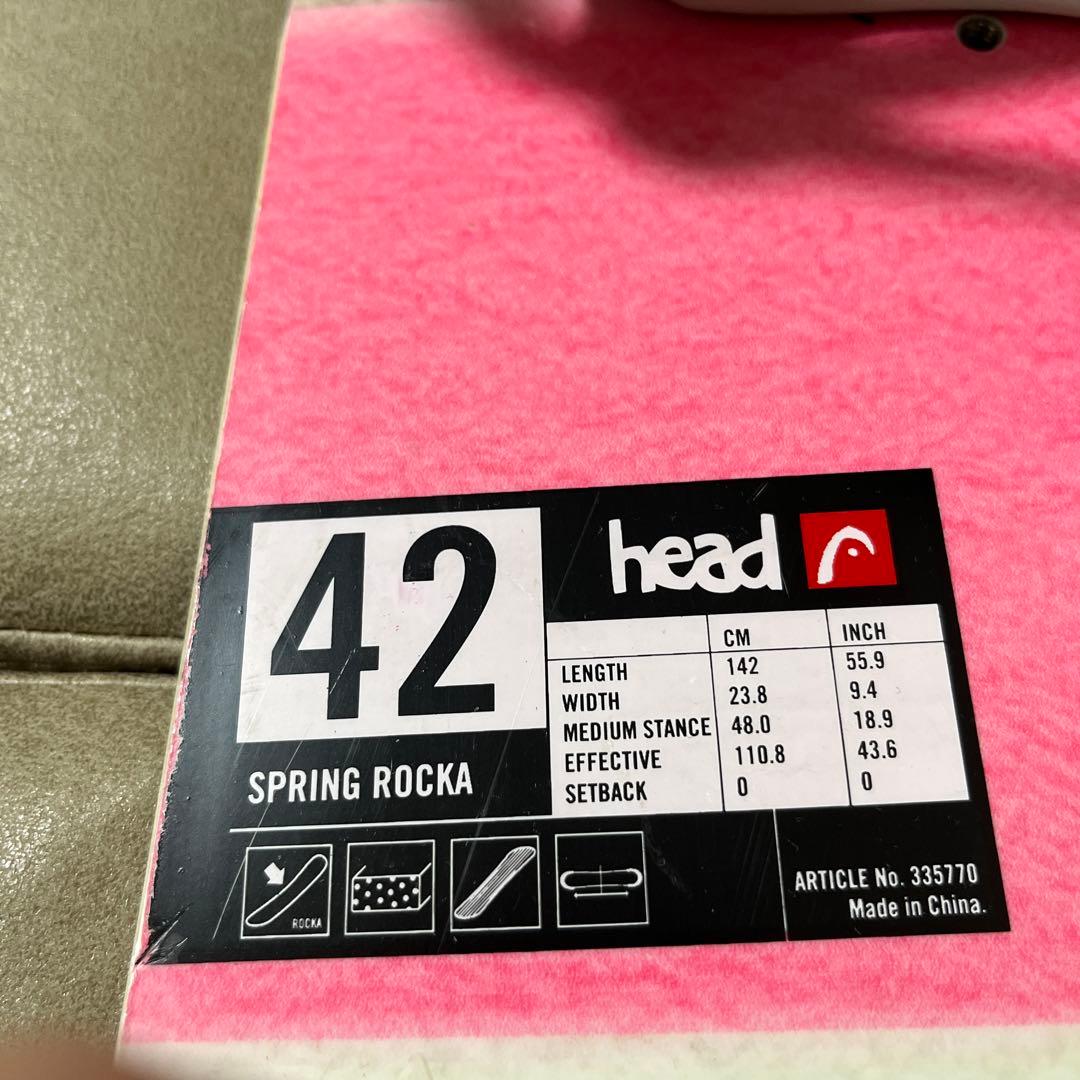 HEAD SPRING ROCKA 142 × HEAD NX S