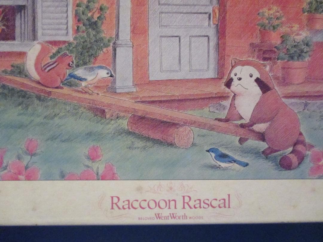 年代物◎あらいぐまラスカルジグソーパズル◎シーソーRaccoonRascal