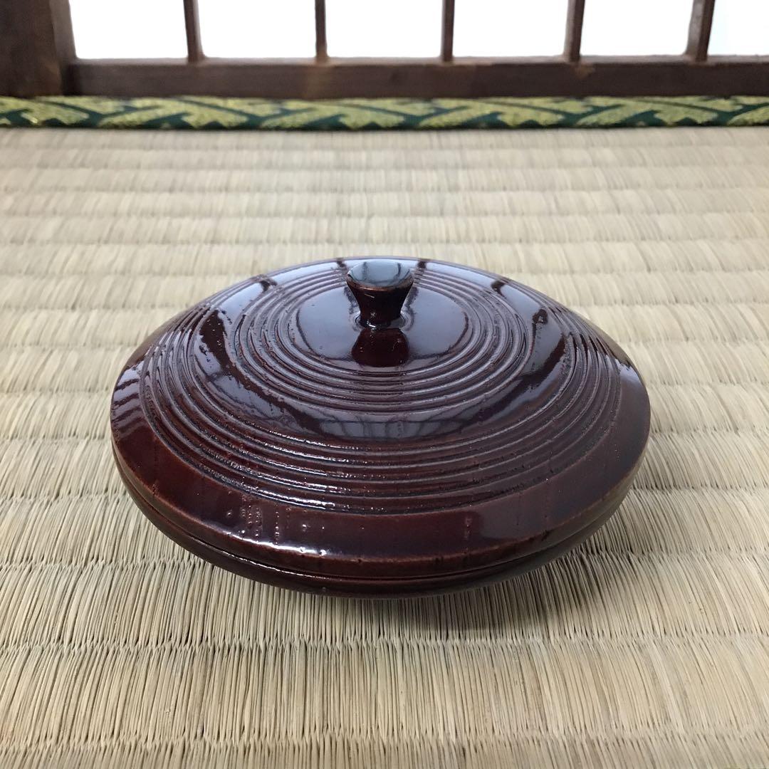 茶道具　香合　漆器　棒提灯型　木製　紙箱　S51KG