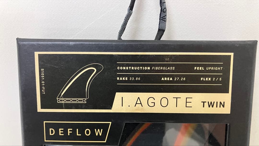 DEFLOW I.AGOTE TWIN サーフボードフィン