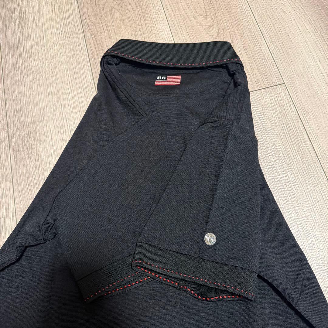 BRIEFING ブリーフィング ポロシャツ 半袖 ブラック ゴルフウェア L