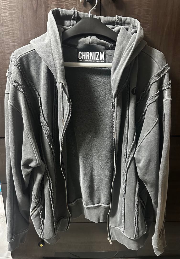 CHRONOIZM FRINGE ZIP HOODIE クロノイズム XL