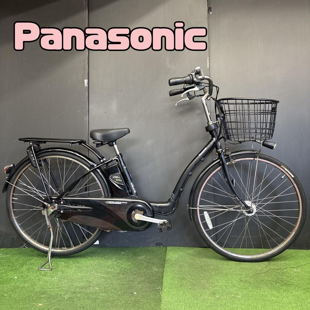 電動自転車 Panasonic GYUTTO ブラック 3人乗り対応　71★