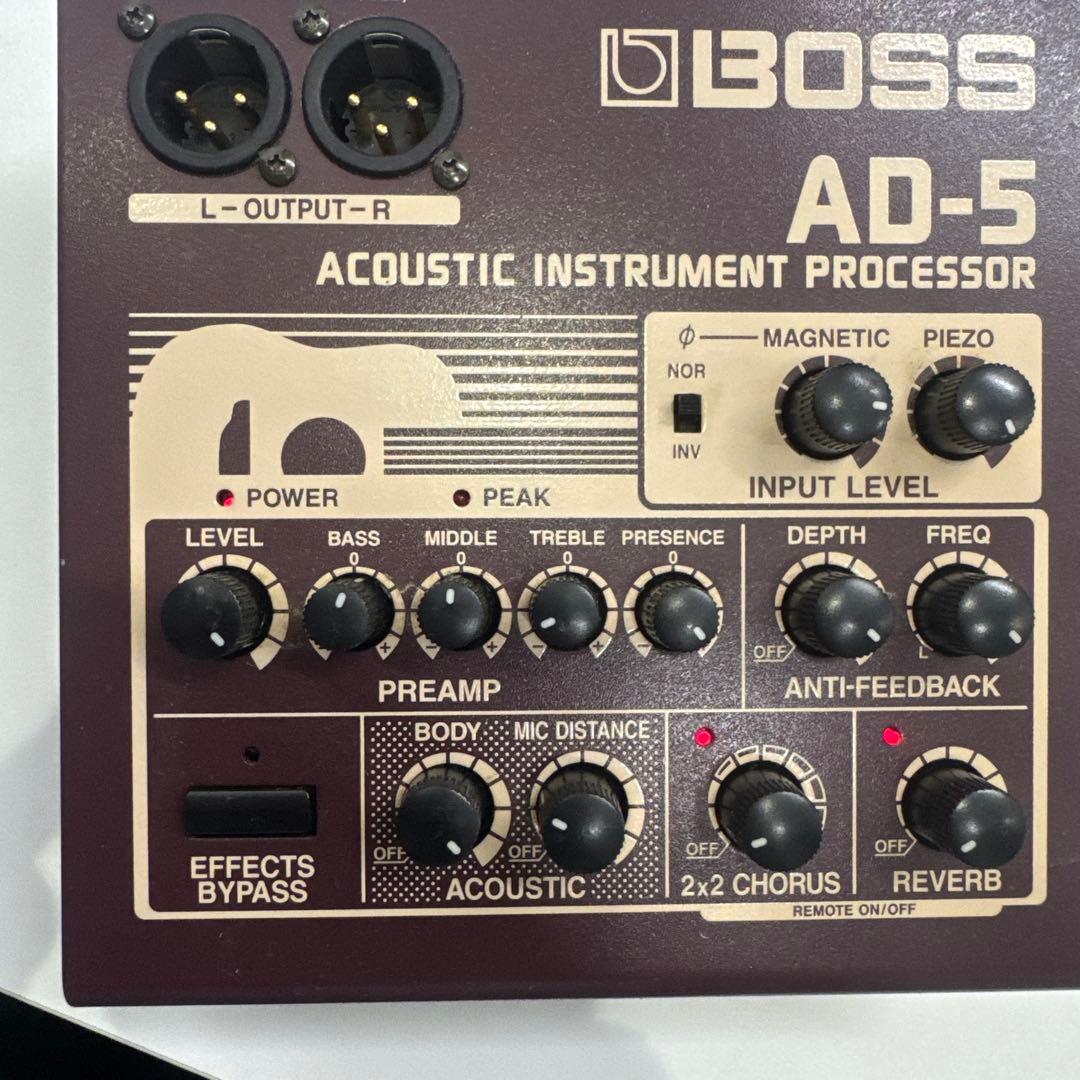 BOSS AD-5 アコースティック楽器プロセッサー