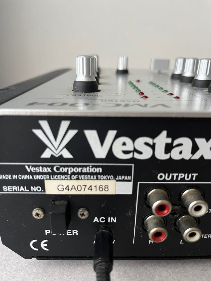 Vestax VMC-004 DJミキサー　通電未確認
