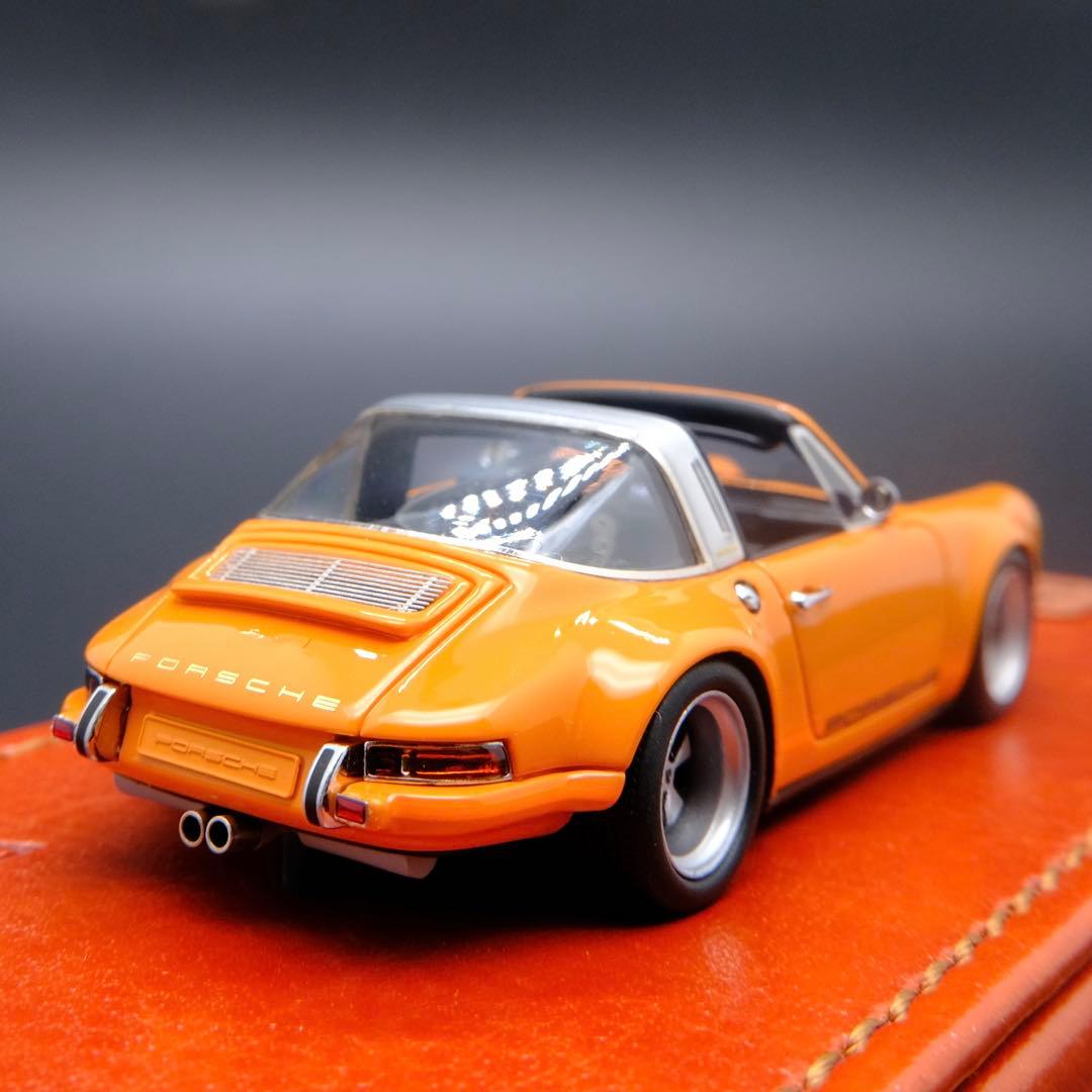 ポルシェ 911 オレンジ ミニカー MAKEUP 1/64