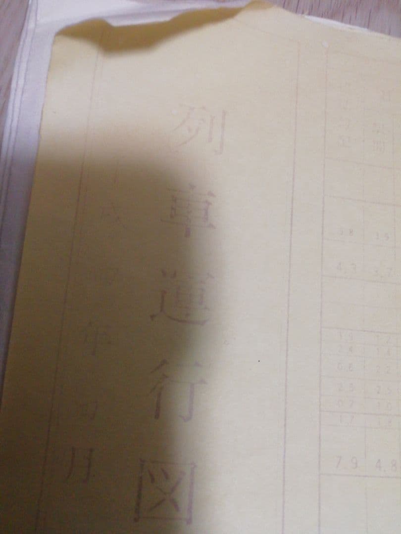 列車運行図表　平成４年４月改正(秩父鉄道)ジャンク品
