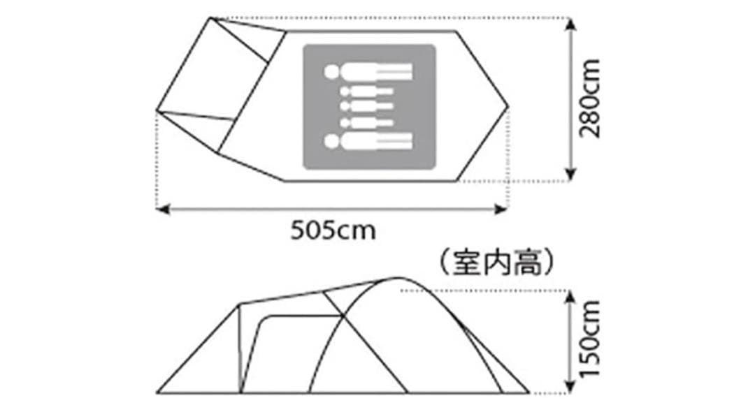  peak テント アメニティドームM
