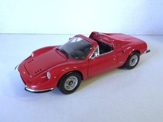 特価 Hot Wheels 1/18 フェラーリ Dino 246GTS レッド