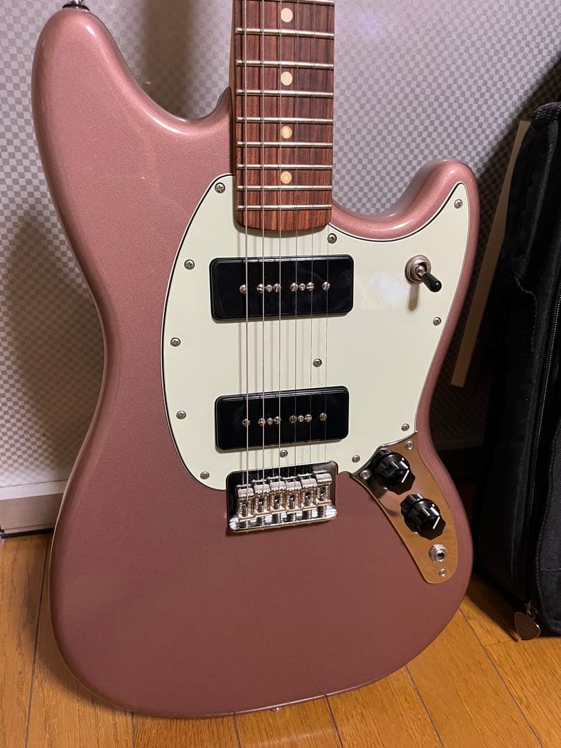 美品/ FENDER Mustang 90, Burgundy ムスタング
