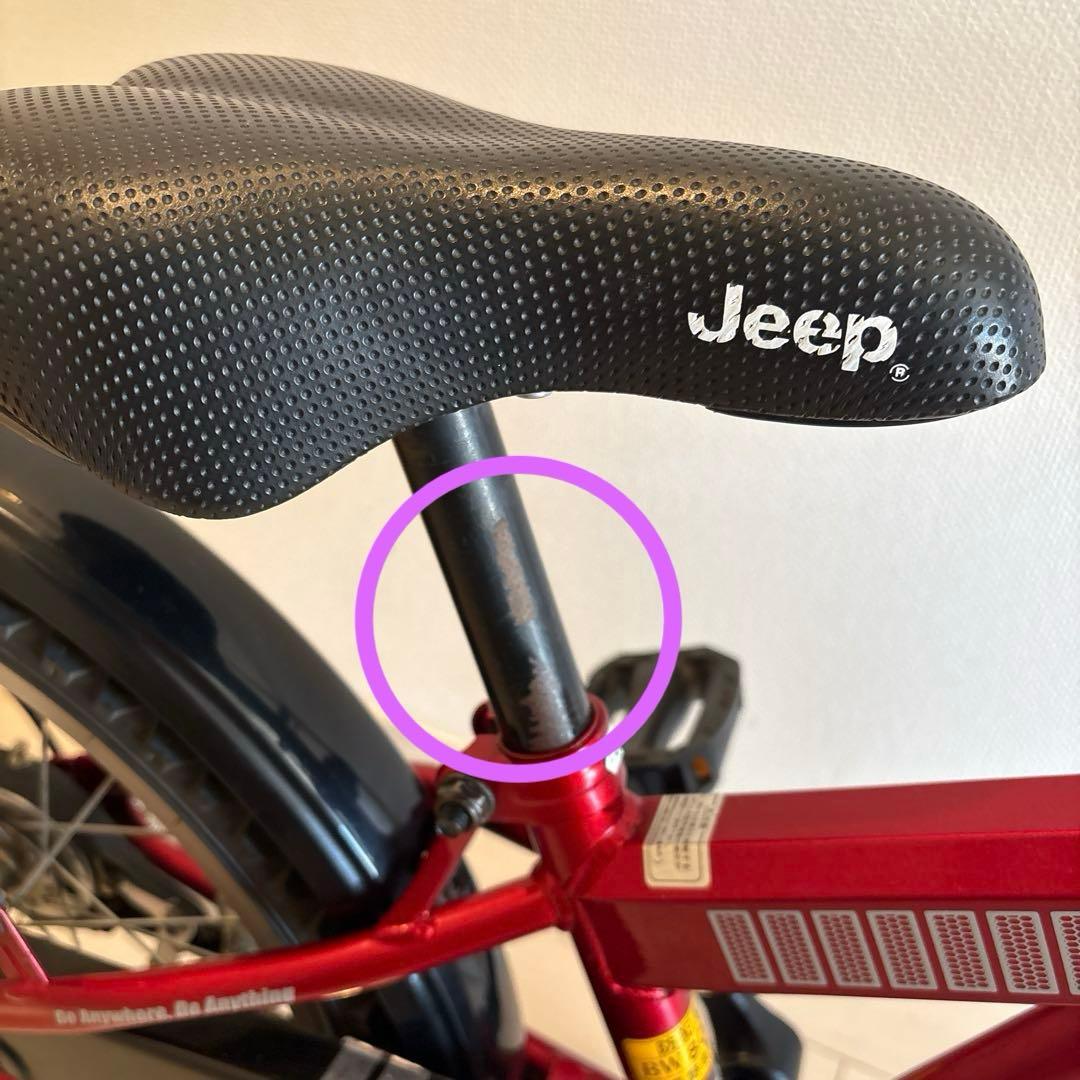 kaas　　自転車　Jeep 18インチ レッド
