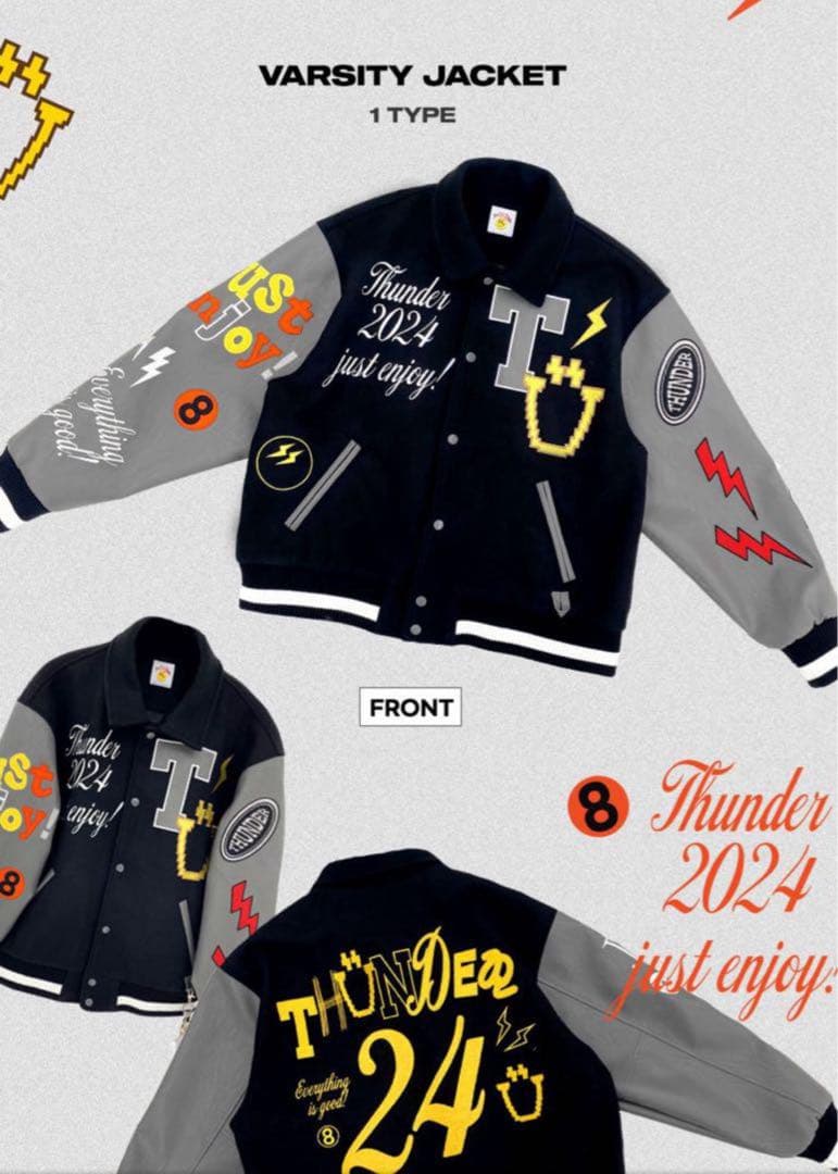 ATEEZ THUNDER VARSITY JACKET ジャケット