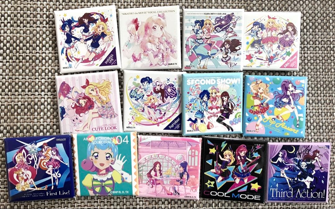 アイカツ CD ジャケット 缶バッジ 13個セット