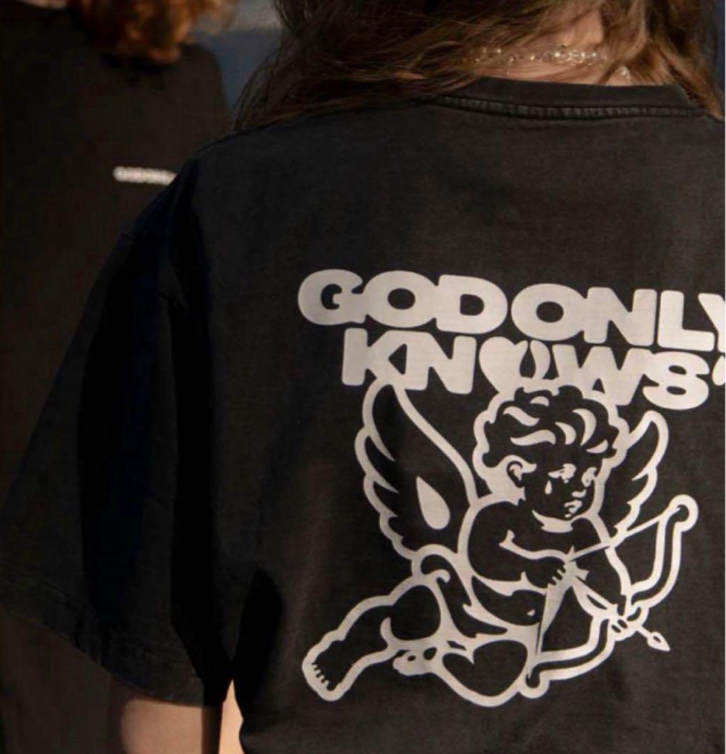 GOD ONLY KNOWS ANGEL Tシャツ ブラック 岩田剛典