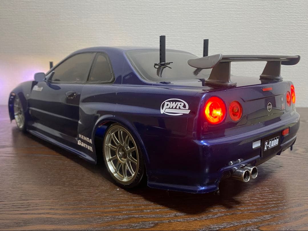 P*フ様 初心者(入門) タミヤ　ラジコン　tt02 シャーシ　R34 ボディ