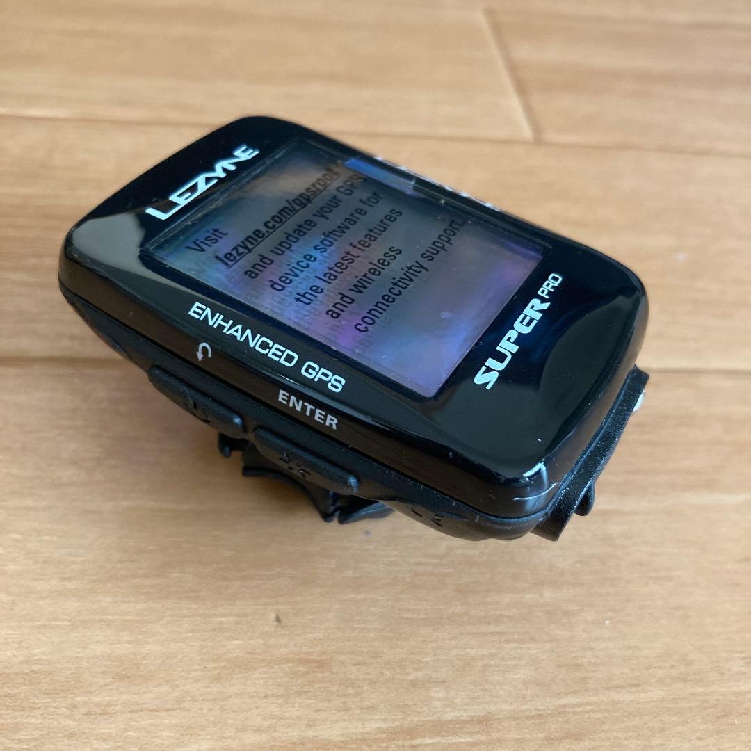 LEZYNE SUPER PRO GPS サイクルコンピューター　マウント付き