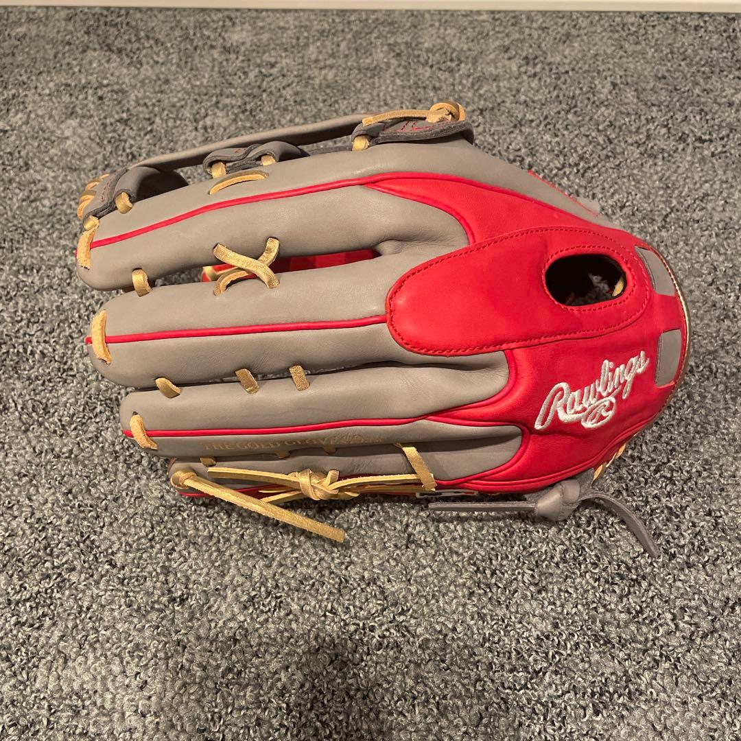 Rawlings 軟式グローブ レッド/グレー