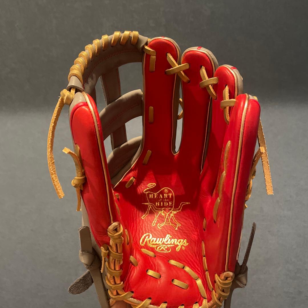 Rawlings 軟式グローブ レッド/グレー