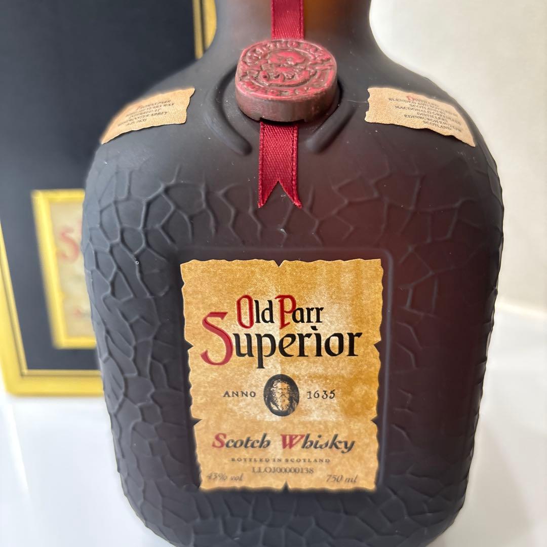匿名発送　Old Parr Superior スコッチウイスキー 750ml