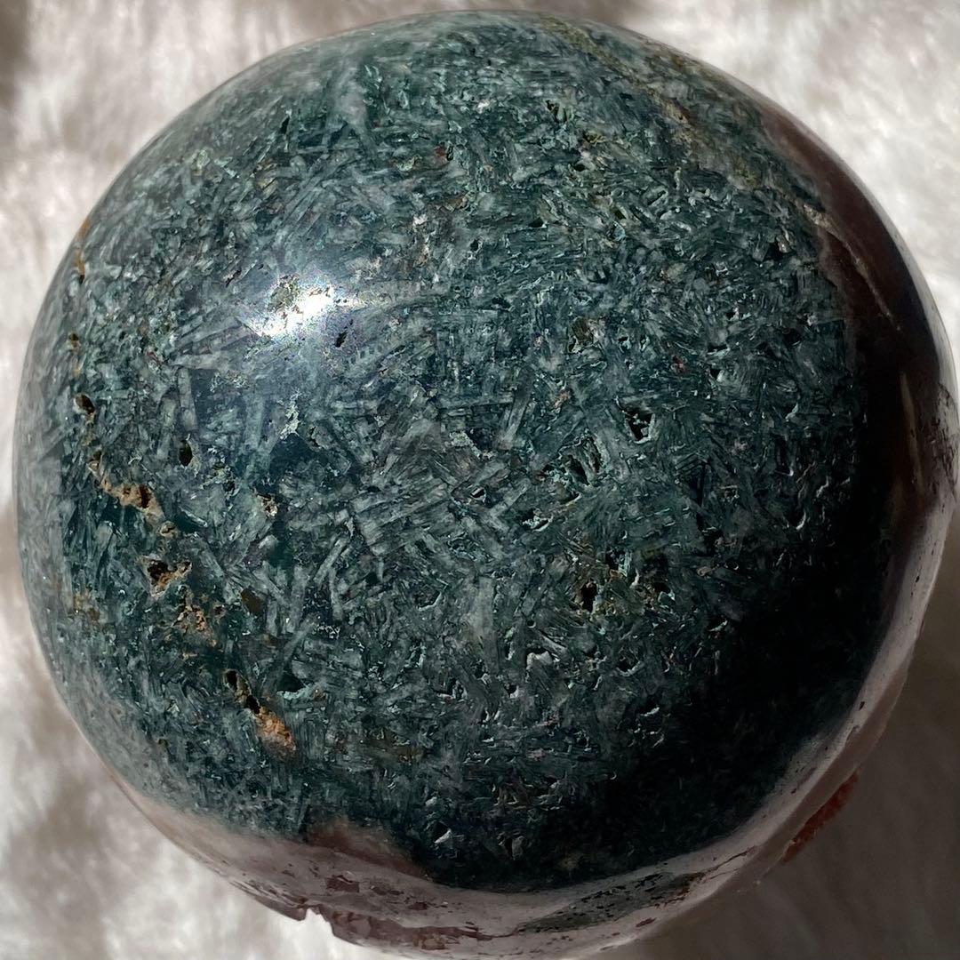 【 ピンクアメジスト BIG ドゥルージー 笑口 スフィア 90㎜ ジャスパー