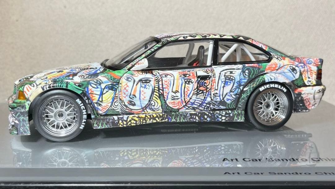 超レアモデル❗️ミニカー 1/18 ミニチャンプス  M3 アートカー