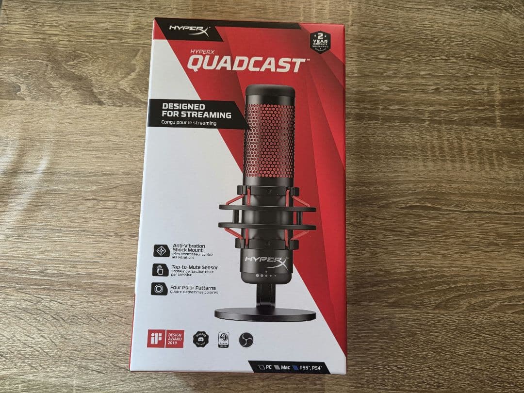 HyperX QuadCast スタンドアロンマイク