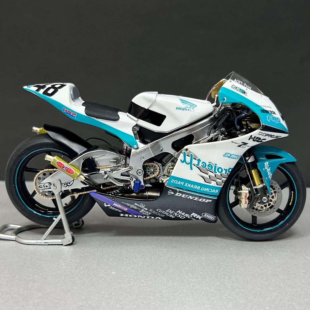 1/12 ハセガワ ホンダRS250RW 2008 #48プラモデル 完成品