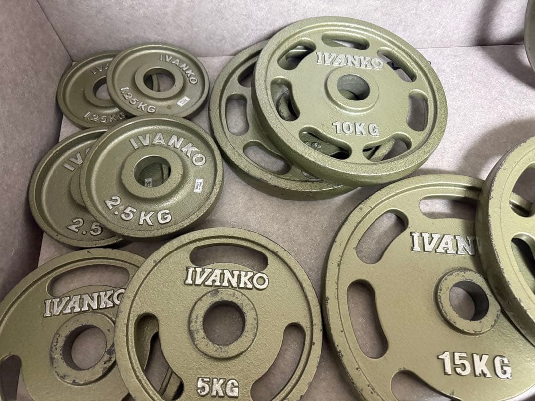 オリンピックプレートセット IVANKO イヴァンコ 107.5kg 50mm