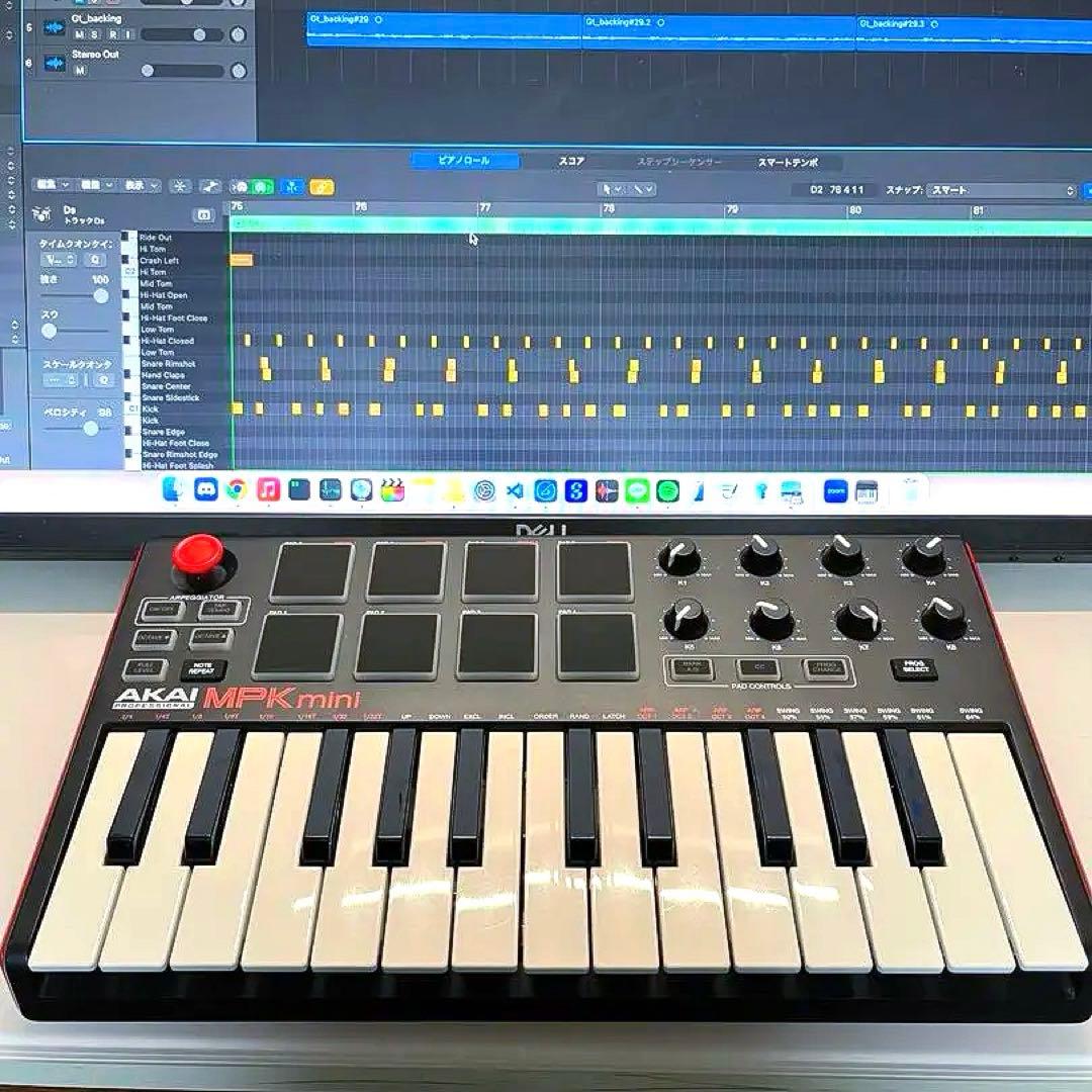 【動作確認済/ケース付属】AKAI MPK mini MKⅡ MIDIキーボード