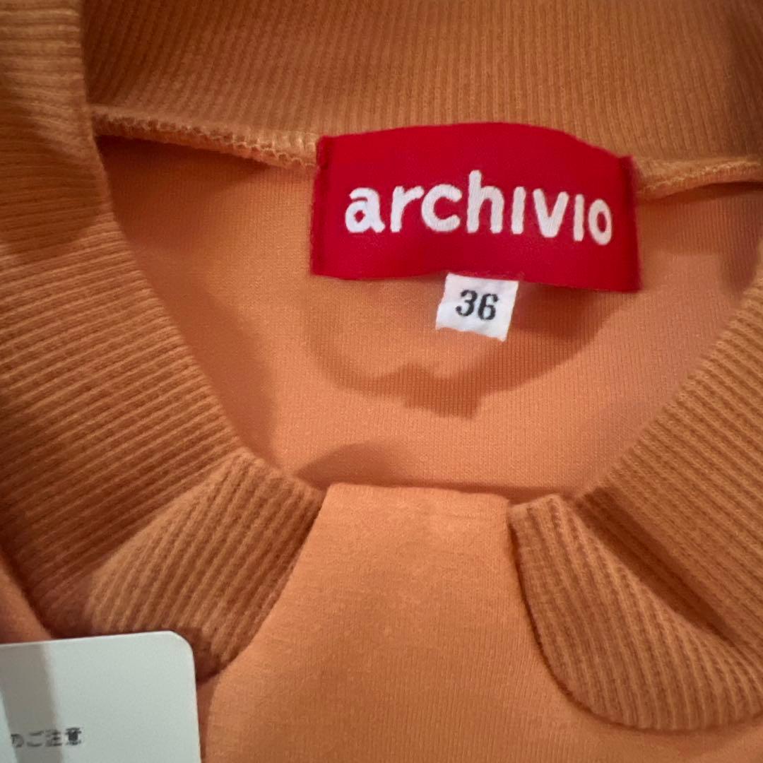 archivio オレンジ セーター 36