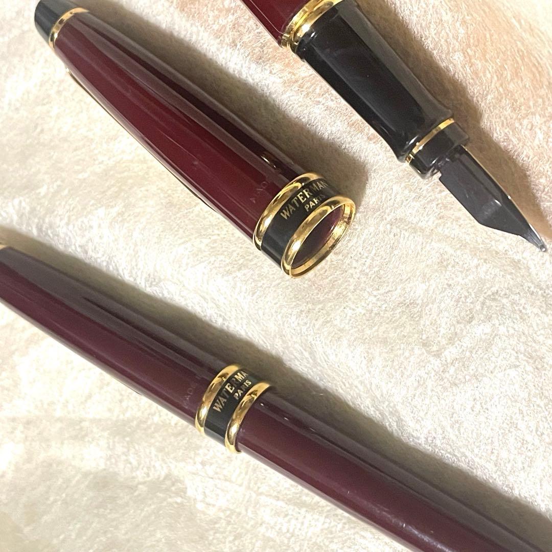 ウォーターマン　万年筆 ペン　セット　WATERMAN ワインレッド