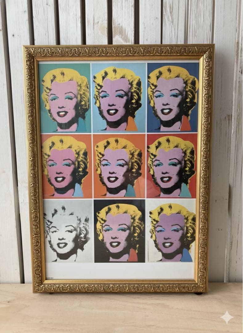 値下げアンディウォーホル　マリリンモンロー　額付き　Andy Warhol A3