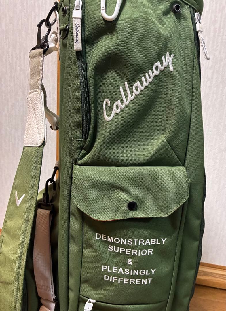 【美品処分】Callaway キャディバッグ オリーブグリーン