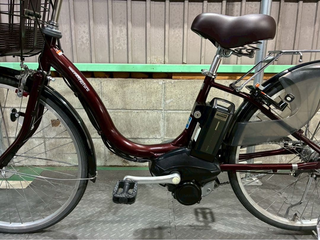 №8600 電動自転車　ヤマハ　パスナチュラ 26インチ ブラウン
