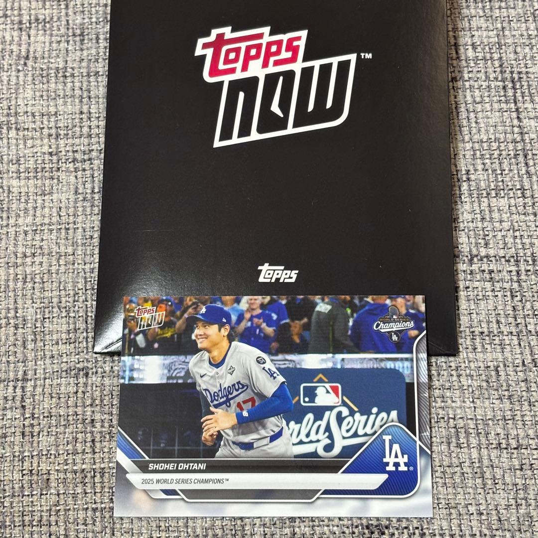 2025 Topps Now ドジャース優勝 SPスペシャルカード 大谷翔平