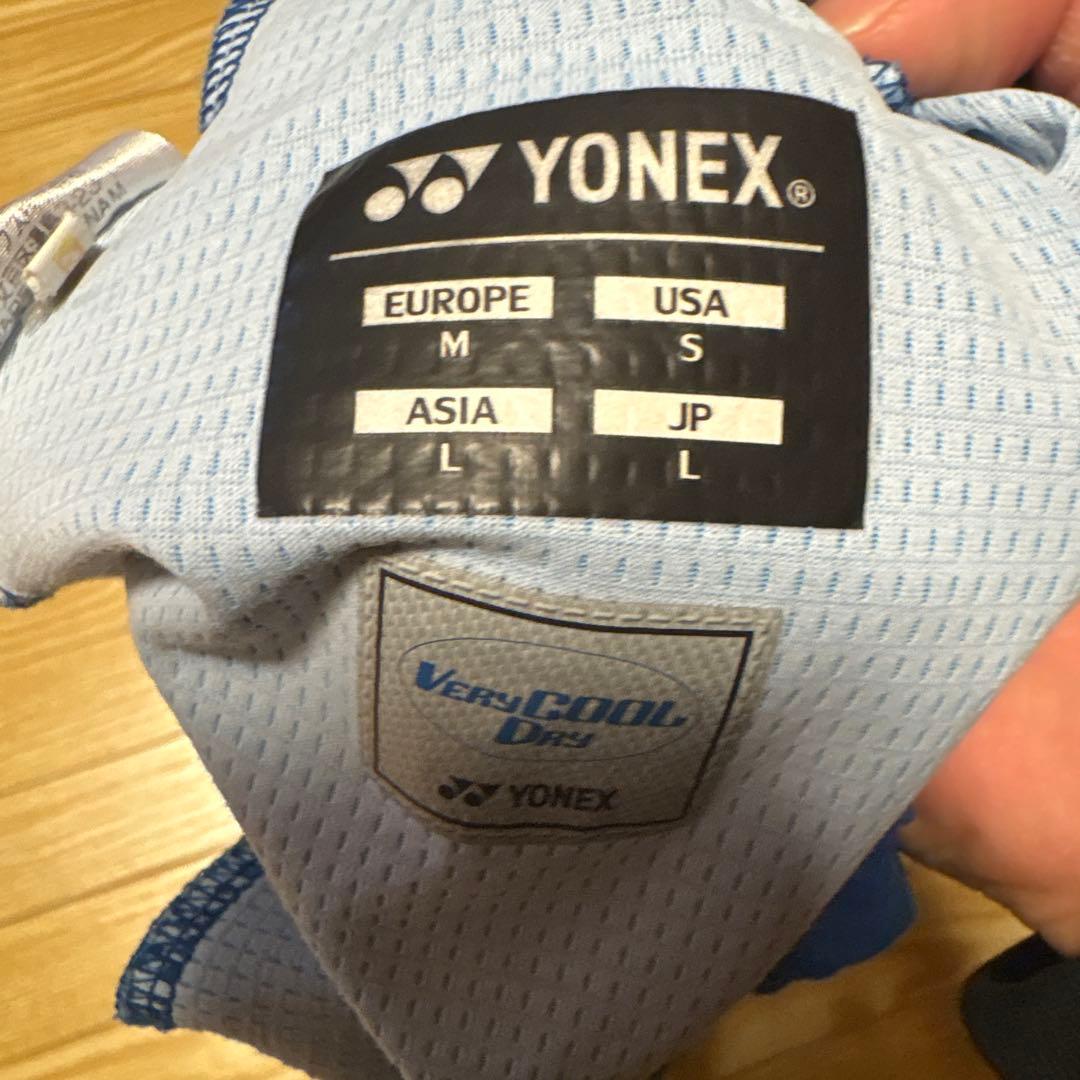 YONEX バドミントンパンツ Lサイズ 青 柄パン